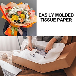 Phinus 150 Sheets White Tissue Paper, 14 x 20 Inches Tissue Paper Bulk, Wrapping Tissue Paper for Weddings Birthday DIY Project Arts Craft Decor