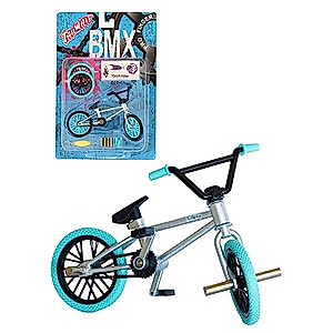 Tailwhip Metal Finger Bike, Dirt Bike Toys, Mini Finger BMX, Gift Toy, Finger BMX (Silver)