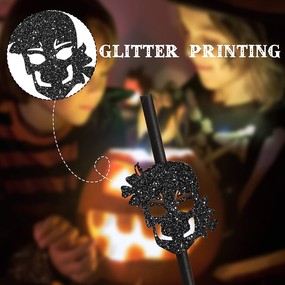 30 Pcs Rip to My 20s Birthday Decorations 30th Birthday Paper Straw Decor Birthday Straws Death to My 20s Decorations with Black Glitter Cut-out, 7.8 Inch (Classic Style)