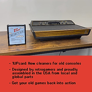 1UPcard Console Cleaner Compatible with Atari 2600 Video Game System
