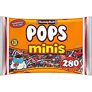 Tootsie Pops Roll Mini with Chocolatey Center, 280 count, 50.37 Ounce Bag, 5 Flavors, Multi