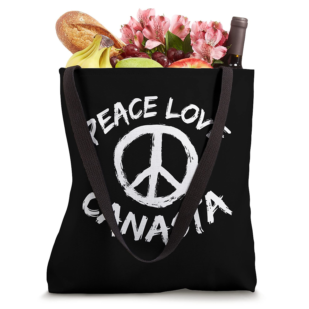 Peace sign Peace Love Canasta deck of cards Love Canasta Tote Bag