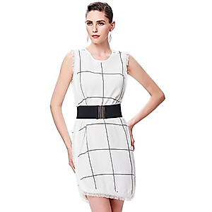 Grace Karin® Women's Fashion Waist Belt Stretch Dress Metal WaistBand L CL409-1