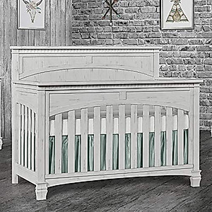 Evolur Santa Fe 5 in 1 Convertible Crib & Tall Chest with Free 260 Coil Crib & Toddler Mattress