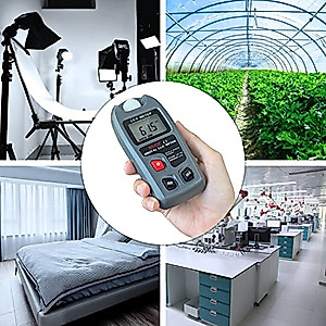 BSIDE Digital Light Meter Lux Tester Illuminance Luxmeter, 0-200,000 Lux Portable Environment Luminometer Photometer for Garden Film Indoor Classroom Plants LED Grow Light Photography