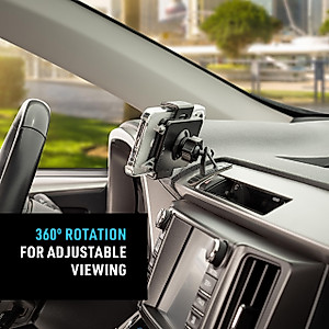 Nite Ize Squeeze Universal Dash Mount - Phone Holder & Mount for Car Dashboard - Cell Phone Accessories with Universal Design - Black