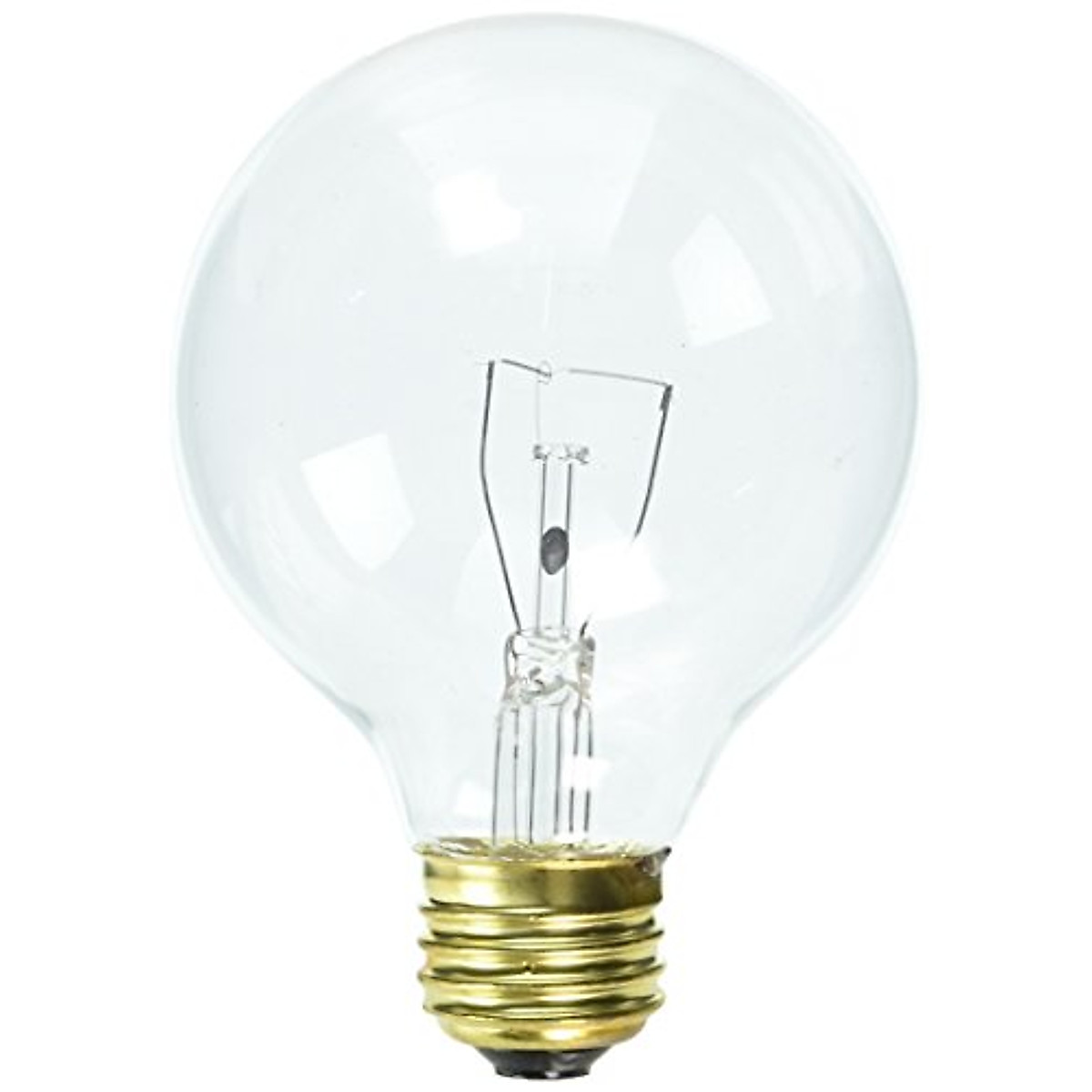 Bulbrite 40G25CL2 40W G25 Globe 120V Medium Base Light Bulb, Clear