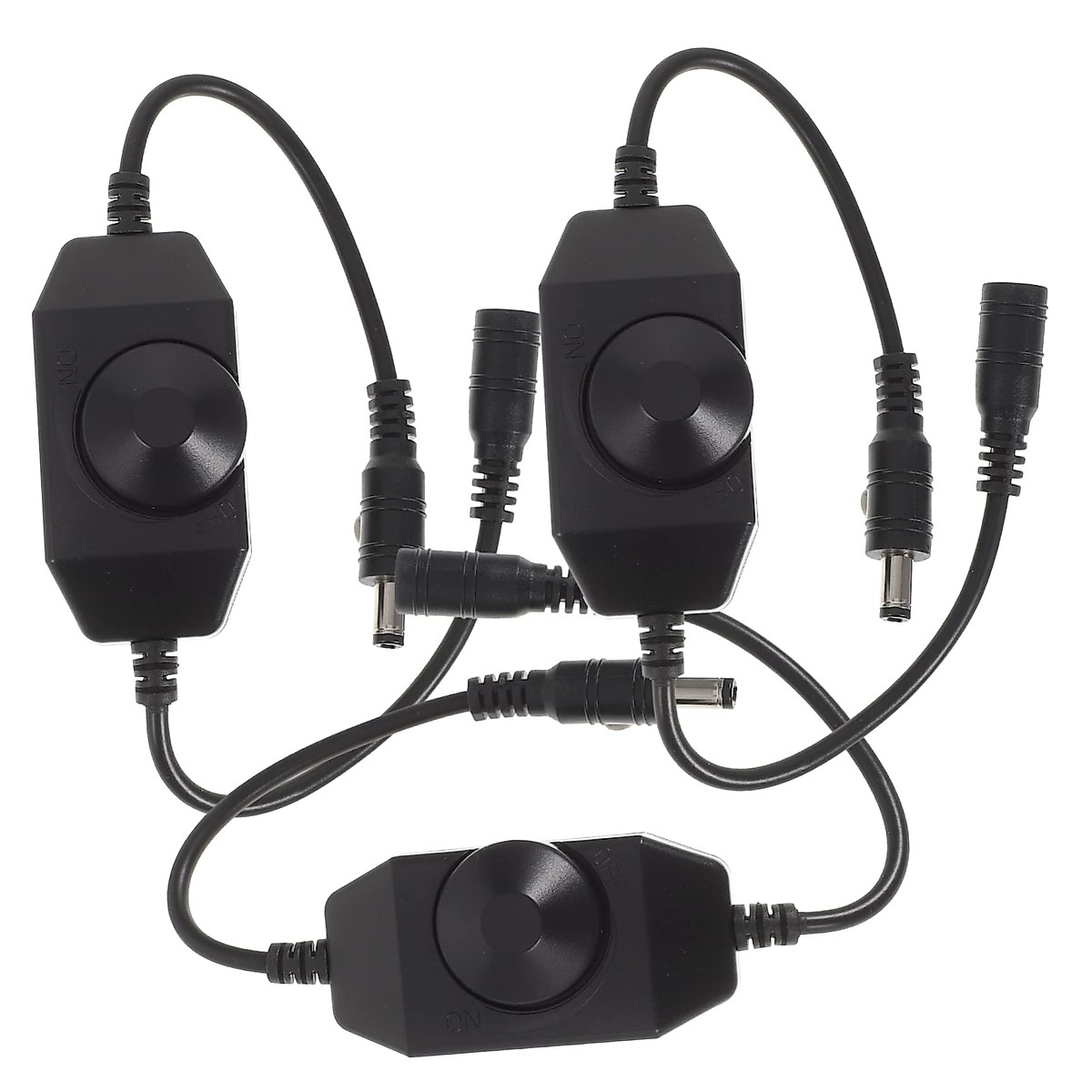 Uonlytech 3pcs Led Light Dimmer 12v Dimmer Kasa Dimmer Dimmer for Led Lights Electrical Light Single Color Led Controller Dimming Abs to Rotate Fairy Lights