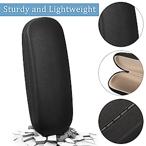 Mepase 9 Pack Black Hard Shell Eyeglasses Cases Sunglasses Case Eyeglass Case Glasses Case with Eyeglass Cloth for Men Women
