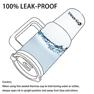 AQUAPHILE 40 oz Insulated Tumbler with Handle, Stainless Steel Travel Mug with Lid and Straw, Double Wall Vacuum Leak Proof Portable Coffee Tumbler, Thermal Cup for Car, Camping, Outdoor(Peach Pink)