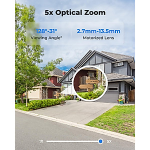 REOLINK 4K Outdoor Home Security System Cameras, 5X Optical Zoom, Human/Vehicle Detection, IK10 Vandalproof, 6x RLC-842A Bundle With Reolink 8 Channel Network Video Recorder RLN8-410 PoE NVR (2TB HDD)