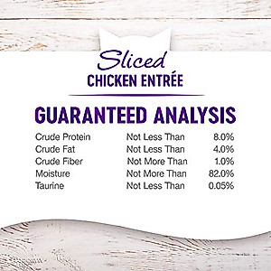 Wellness Complete Health Natural Grain Free Wet Canned Cat Food, Sliced Chicken Entree, 3-Ounce Can (Pack of 24)