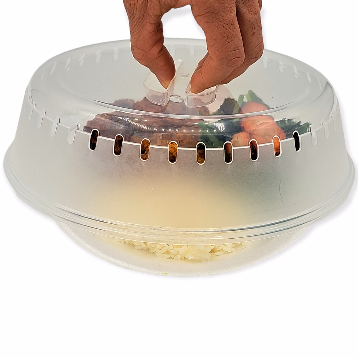 2 Pack Microware Food Cover, Microwave Food Cover Splatter, 10.5 x 10.5 x 2.625 Inch