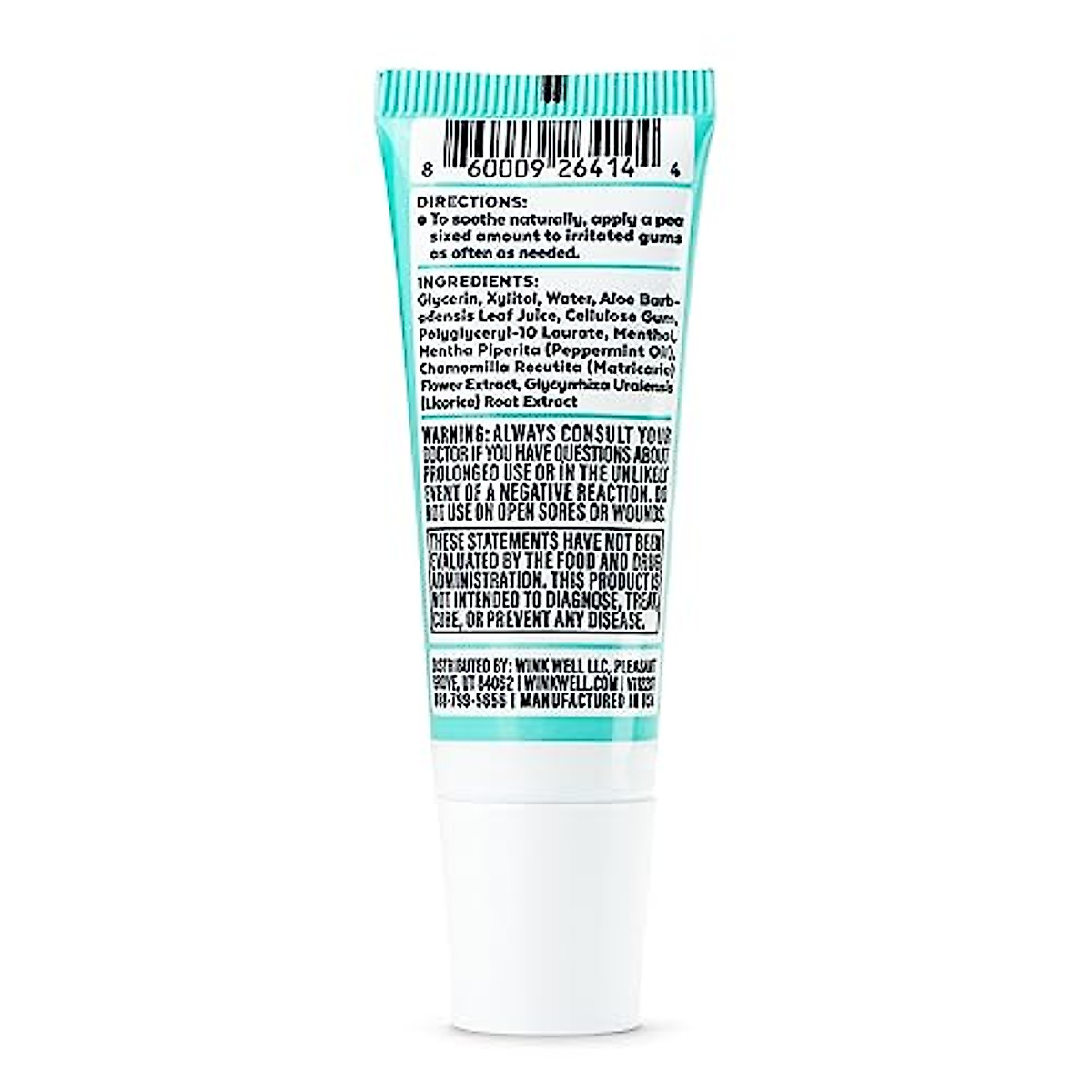 Wink Well Baby Teething Relief for Infants and Kids, Cooling, Soothing Natural Gel for Sore Gums and Other Teething Discomfort, May Be Used As A Toddler Training Toothpaste (Twin Pack, 15 ml Each)