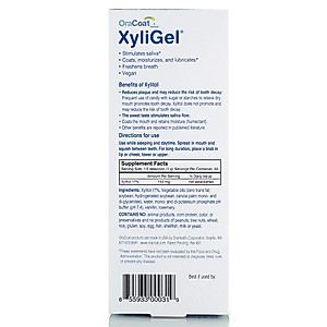 Oracoat XyliGel Soothing Dry Mouth Relief Gel, 1.7 Fl Oz, Pack of 6
