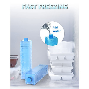 SEEPER Ice Packs for Coolers, Materials Eco-Friendly, Reusable Long Lasting Freezer Packs for Lunch Bags/Boxes, Air Cooler, Food Preservation, Medical Emergencies, Transport, First Aid Sprains