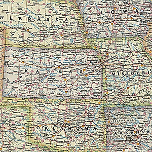 National Geographic United States Wall Map - Executive (Poster Size: 36 x 24 in) (National Geographic Reference Map)