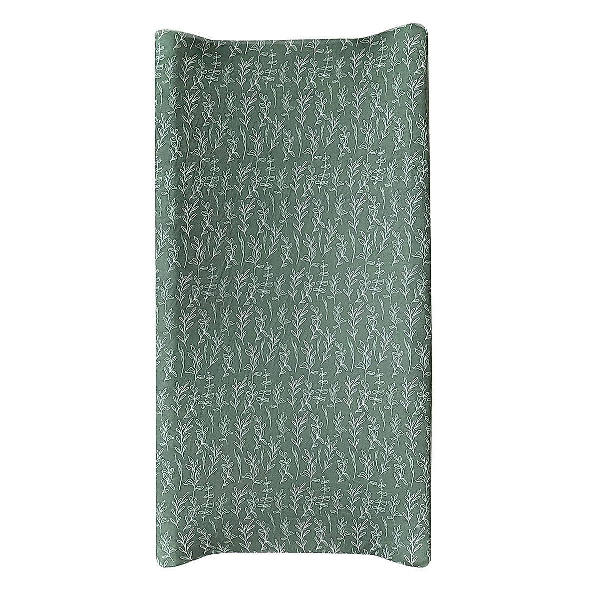 HNHUAMING Green Sage Nursing Pillow Cover, Baby Diaper Changing Pad Cover Cradle Mattress Sheets,Crib Sheet