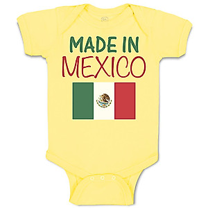 Cute Rascals Baby Bodysuit Made in Mexico Funny Style C Boy & Girl Baby Clothes Funny Cotton Yellow Design Only Newborn