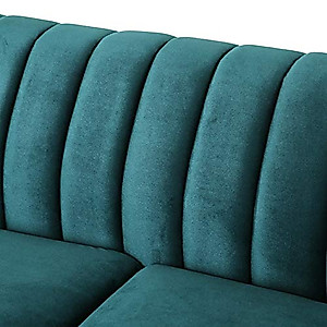 Christopher Knight Home Glenmont Love Seats, Teal + Dark Brown
