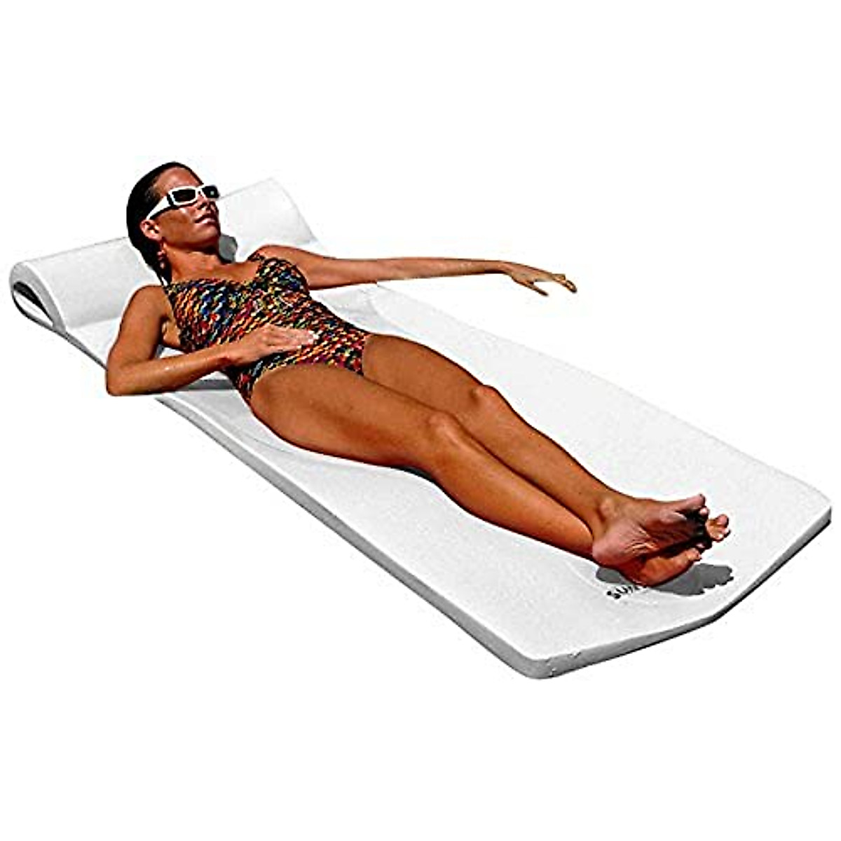Pool Mate XX-Large Foam Mattress Swimming Pool Float, White