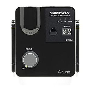 Samson Airline 99m Fitness Headset System, Black, K Band: 470–494 MHz