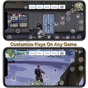 Megadream Android Gamepad Controller, Wireless Key Mapping Gamepad Joystick Perfect for PUBG Mobile & Call of Duty, Compatible for Samsung Galaxy HTC LG Other Phone, Not for iOS/PC