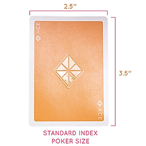 Vice Minimalist Playing Cards - Neon Orange and Pink Dual-Pack Decks - Poker Size, Standard Index, Plastic-Coated, Fluorescent with Simple Design + Spot UV Gloss - Cool Playing Cards and Novelty Gifts