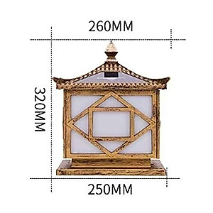 SPNEC Solar Lights, Outdoor Garden Lights, Home Gate Pillar Lights, Outdoor Garden Pillar Headlights
