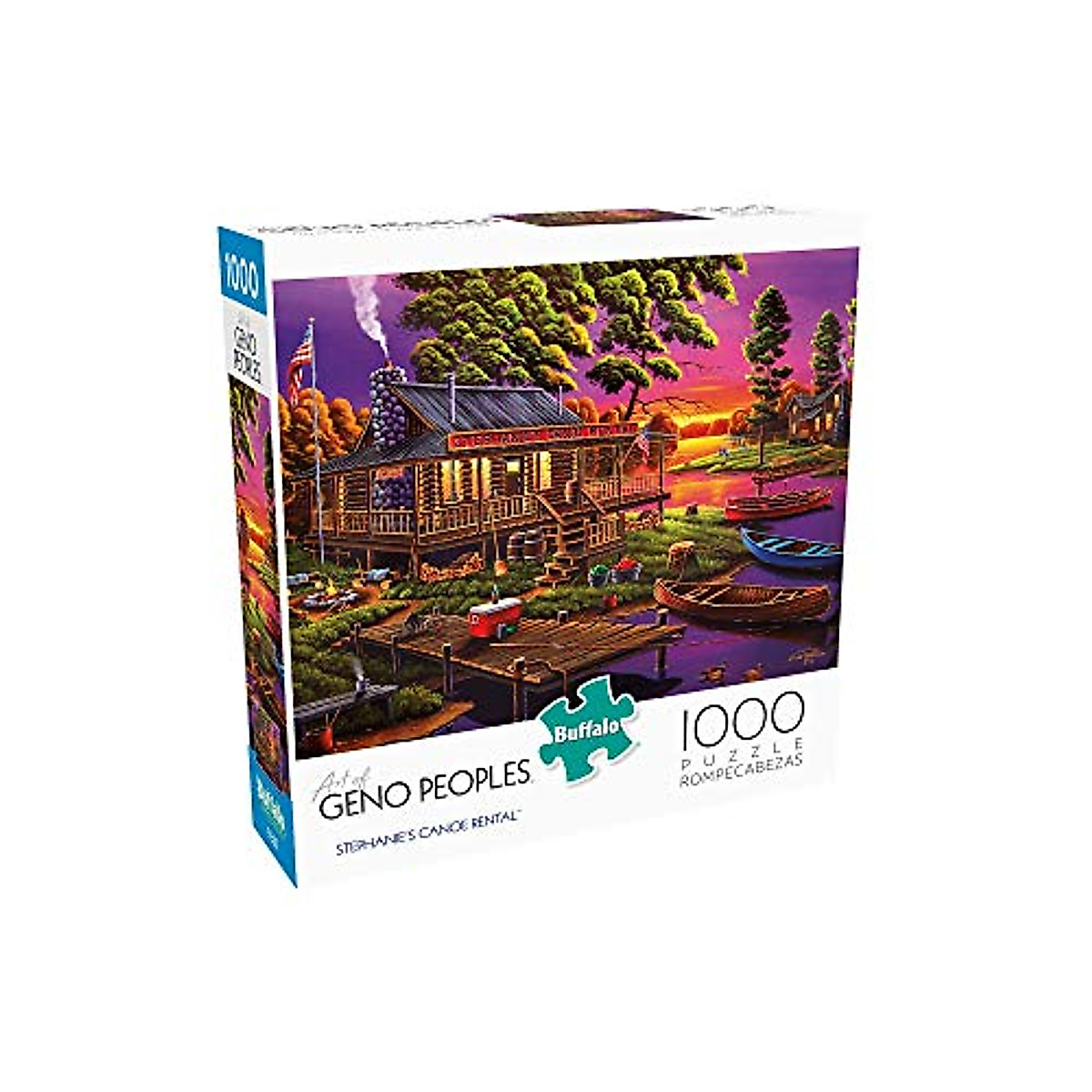 Buffalo Games - Geno Peoples - Stephanie's Canoe Rental - 1000 Piece Jigsaw Puzzle