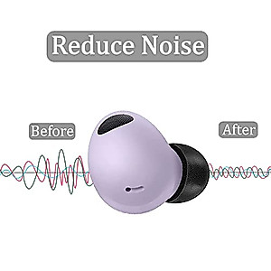 Rqker Foam Eartips Compatible with Galaxy Buds 2 Pro SM-R510 Earbuds, 6 Pairs S/M/L Sizes Soft Memory Foam Earbud Tips Eartips Compatible with Galaxy Buds 2 Pro SM-R510, 12 Black sml