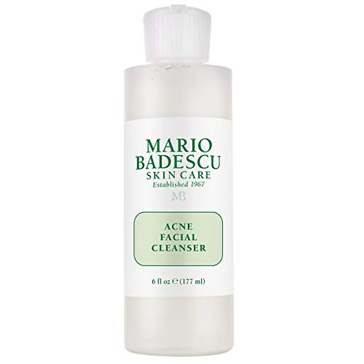 Mario Badescu Acne Facial Cleanser for Combination & Oily Skin, Oil-Free Face Wash with Salicylic Acid & Aloe Vera, Deep Pore Clean, 6 Fl Oz (Pack of 1)