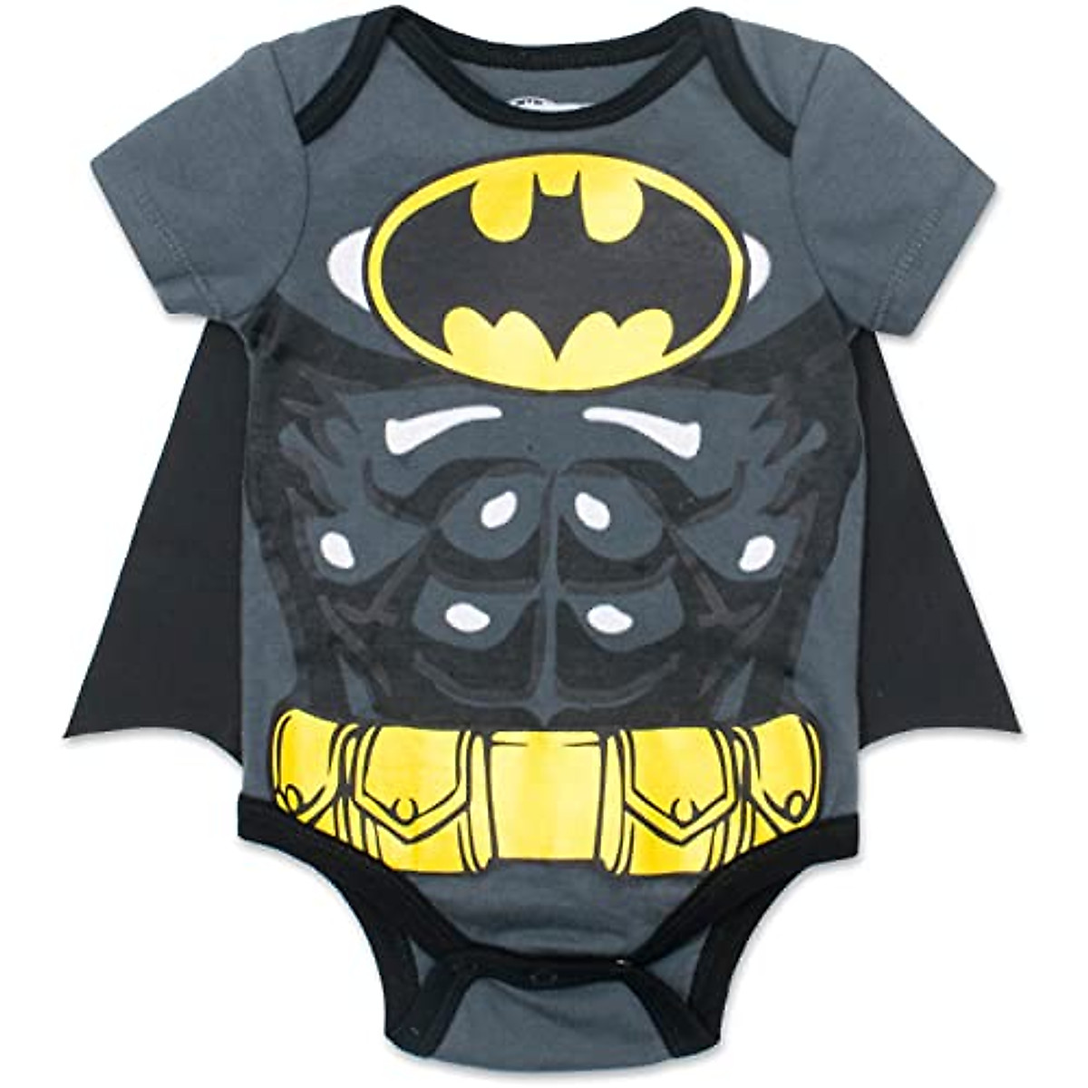 WARNER BROS. Batman Newborn/Infant Baby Boys' Bodysuit with Cape Grey (18 Months)