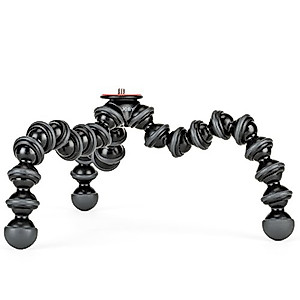 JOBY Gorillapod 1K Stand. Lightweight Flexible Tripod 1K Stand for Mirrorless Cameras or Devices Up to 1Kg (2.2Lbs). Black/Charcoal