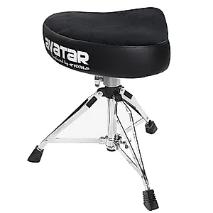 HXW Heavy Duty Drum Throne Seat for Adults, Height Adjustable and Rotatable, Cozy Motorcycle Style Stool Chair with Double Braced Anti-Slip Feet