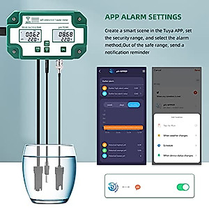 BUZHI Water Quality Tester, 6 in 1 Water Quality Tester Multi-Parameter Water Quality Monitor Digital PH/Total Dissolved Solids/EC/SG/Salt/Temp Meter for Aquarium Aquaculture Swimming Pool