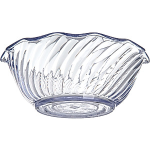 Carlisle FoodService Products 453307 Plastic Dessert Bowls, 13 oz, Clear