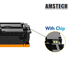 Amstech 204A Toner Cartridges 4 Pack Replacement for HP 204A 204 M180nw Toner Cartridges for HP Color Pro MFP M180nw M180 M180n M181fw M154a M154nw M154 M180 Printer (CF510A CF511A CF512A CF513A)