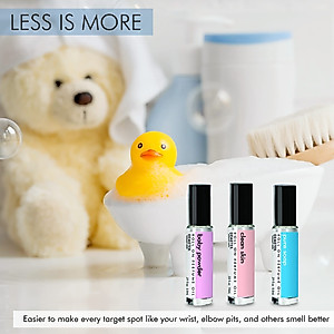 DEMETER Fragrance Library - Classic Six Piece Roll On Perfume Oil Set – Baby Powder, Kitten Fur, Pure Soap, Pixie Dust, Clean Skin, Jasmine