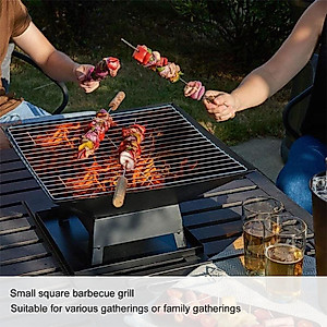 18 Inch Charcoal Grills, Portable Barbecue Grill with Lid, Outdoor Cooking Tabletop Grill, BBQ Grill for Adult, Small Charcoal Grill for Outdoor Backyard, Camping, Traveling and Beach