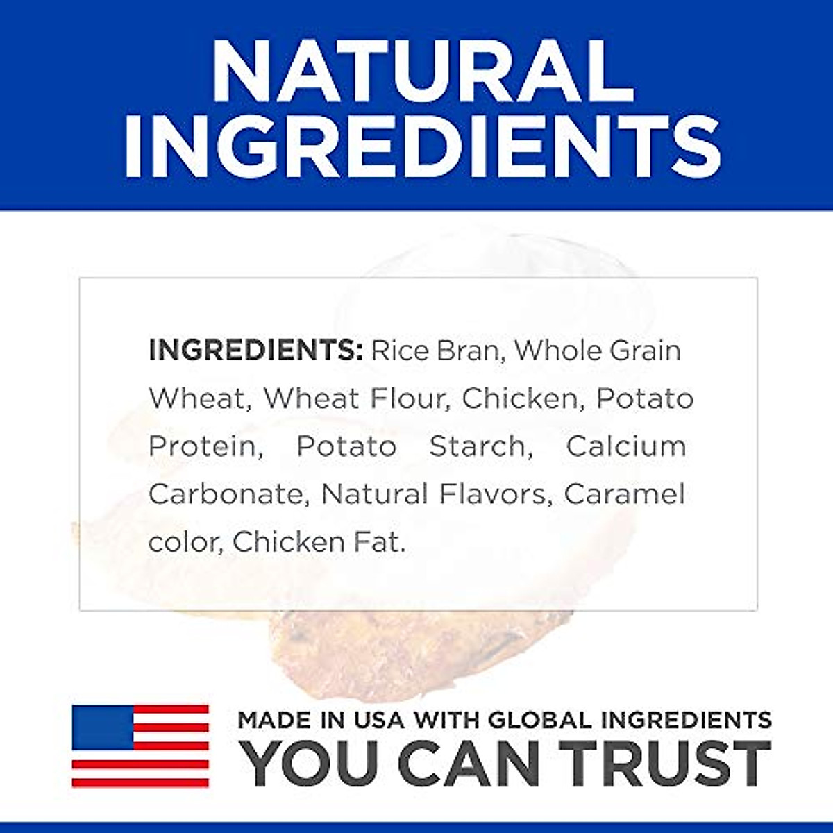 Hill's Natural Baked Light Dog Biscuits with Real Chicken for Small Dogs, Healthy Dog Snacks, 8 oz. Bag