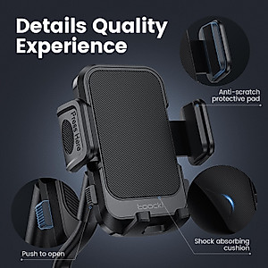 toocki Cup Holder Phone Mount for Car, Universal 360° Adjustable Gooseneck Cell Phone Cup Holder Expander for Medium-Sized Vehicles Truck Compatible with iPhone Samsung & All Smartphones