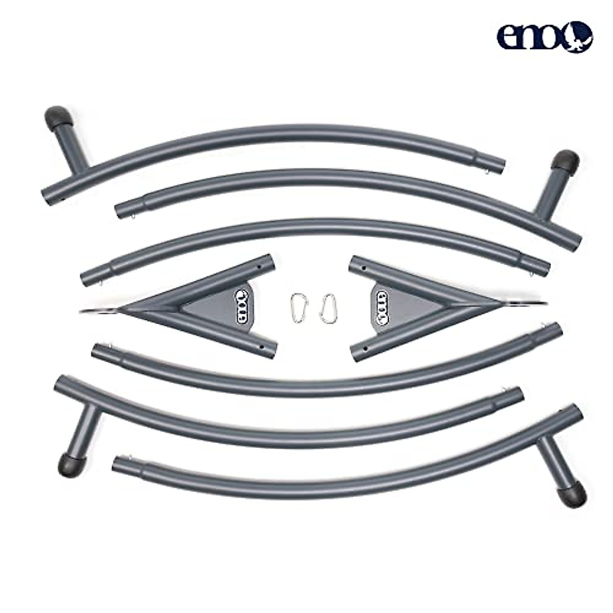 ENO - SoloPod Hammock Stand - Outdoor Stand for Camping, Traveling, a Festival, Patio Furniture, or The Beach - Charcoal