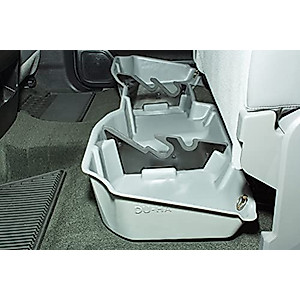 DU-HA Under Seat Storage Fits 14-18 Chevrolet/GMC Silverado & Sierra Light Duty Crew Cab and 15-19 Heavy Duty Crew Cab Black Part#10300
