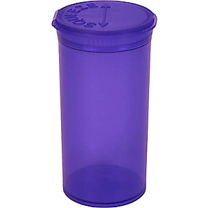 Purple Pop Top Bottles - 13 Dram - 1.63 Fl. Oz. - #PT13PU - Set of 100