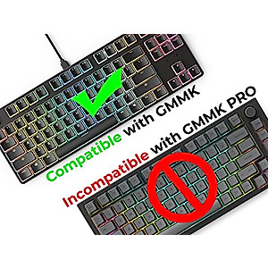 Glorious Aura V1 (Black) Pudding Keycaps - Double Shot PBT Translucent for Mechanical Keyboards, 104 Key Set, TKL, Compact Compatible, English (US) Layout (Aura (Black))