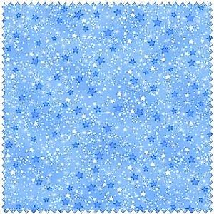 Comfy Flannel Blue w/Stars 9831-11 BTY