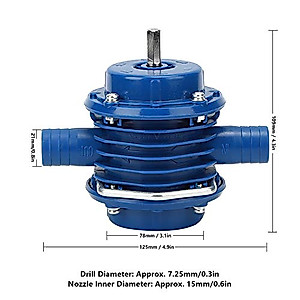 Powerful Electric Drill Pump Water Oil Fluid Liquid Transfer Pump Self-Priming Transfer Pump for Home Garden