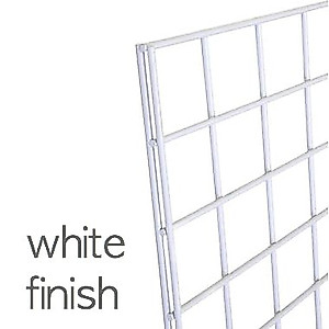 24" x 72" Commercial Grade Gridwall Panels, Set of 2 - White