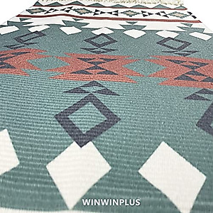 Winwinplus Cotton Area Rug, 2' x 3', Hand Woven Carpet Tassels Throw Rugs Door Mat Indoor Area Rugs for Bathroom, Bedroom, Living Room, Laundry Room Home Decoration